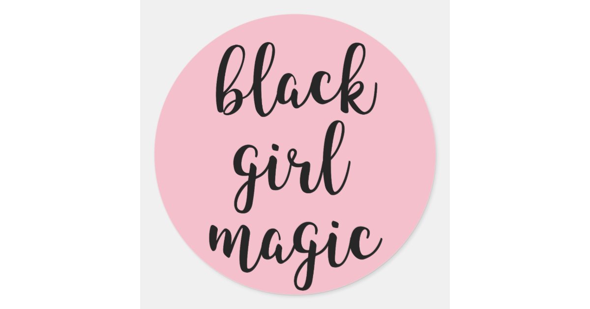 Black Girl Magic Sticker | Zazzle
