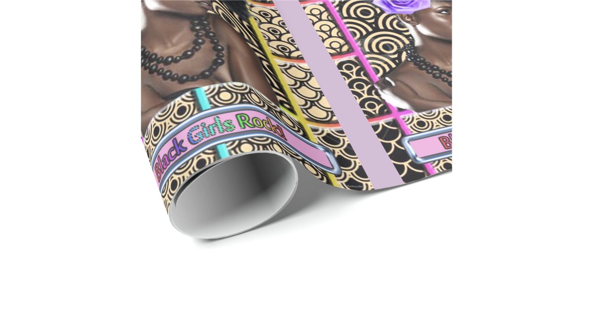 Black Girl Rock Wrapping Paper | Zazzle
