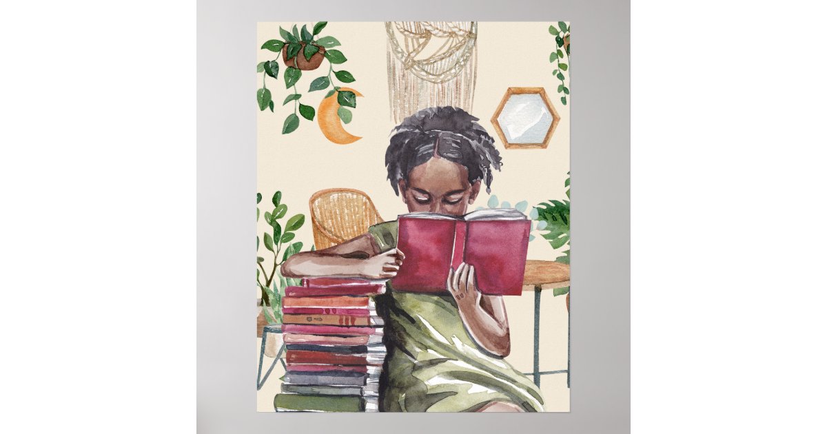 Black Girls Love Reading Poster | Zazzle
