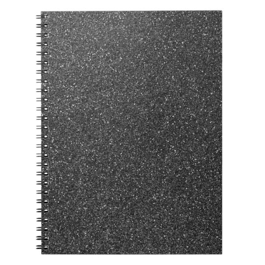 Black Glitter Notebook | Zazzle.com