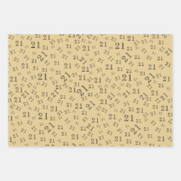Black Gold Age Photo 21st Birthday Wrapping Paper Sheets | Zazzle