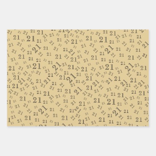 Black Gold Age Photo 21st Birthday Wrapping Paper Sheets | Zazzle