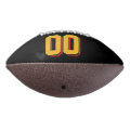 BLACK GOLD AND RED Custom Football | Zazzle