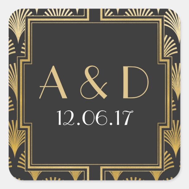 Art Deco Stickers | Zazzle