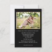 Black/Gold Background - 3x5 Graduation Party Invitation | Zazzle