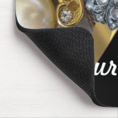 Black & gold bling mouse pad | Zazzle