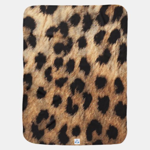 Black & Gold Bow Leopard Cheetah Animal Print Stroller Blanket | Zazzle