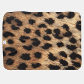 Black & Gold Bow Leopard Cheetah Animal Print Stroller Blanket | Zazzle