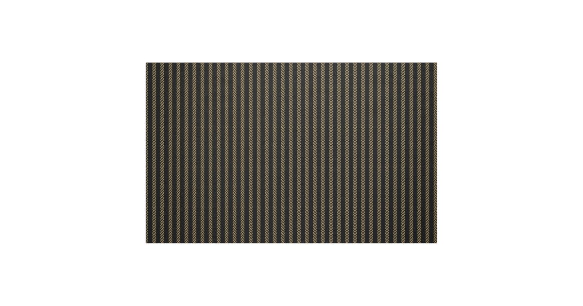 Black Gold Chevron Arrows Fabric | Zazzle