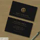 Black Gold Compass Business Cards for Accountants | Zazzle