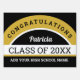 Black Gold Congratulations Graduate Class of 2020 Sign | Zazzle