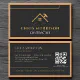 Black Gold Contractor Construction Wood QR Code Business Card | Zazzle