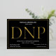 Black Gold DNP Graduation Foil Invitation | Zazzle