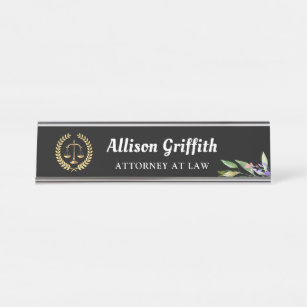 Lawyer Desk Name Plates | Zazzle