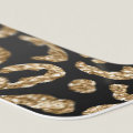 Black Gold Glitter Leopard Print License Plate Frame | Zazzle