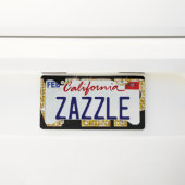 Black & Gold Glitter VIP License Plate Frame | Zazzle