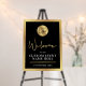 Black & Gold Logo Business Event Gala Welcome Sign | Zazzle