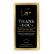 Black & Gold Logo Business Order Thank You Label | Zazzle