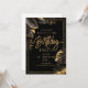 Black Gold Luxury Birthday Party Invitation Card | Zazzle