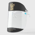 Black & Gold Personal Chef Face Shield | Zazzle
