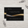 Black & Gold Professional Business Card | Zazzle