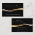 Black & Gold Professional Business Card | Zazzle