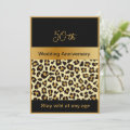 black gold stay wild 50th anniversary Flat Card | Zazzle