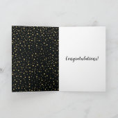 Black & Gold Superstar Graduation Congratulations Card | Zazzle