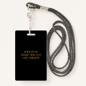 Black Gold VIP Backstage All Access Pass Concert Badge | Zazzle