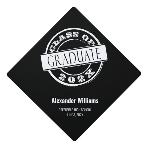 Black Graduate Graduation Cap Topper | Zazzle