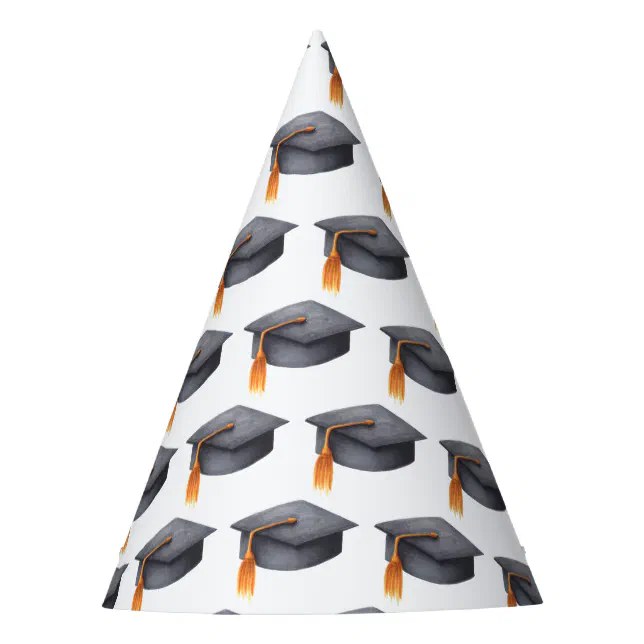 Black Graduation Cap Graduation Party Hat | Zazzle