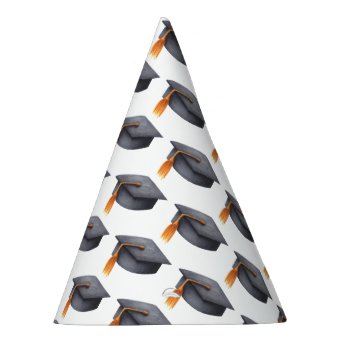 Black Graduation Cap Graduation Party Hat | Zazzle