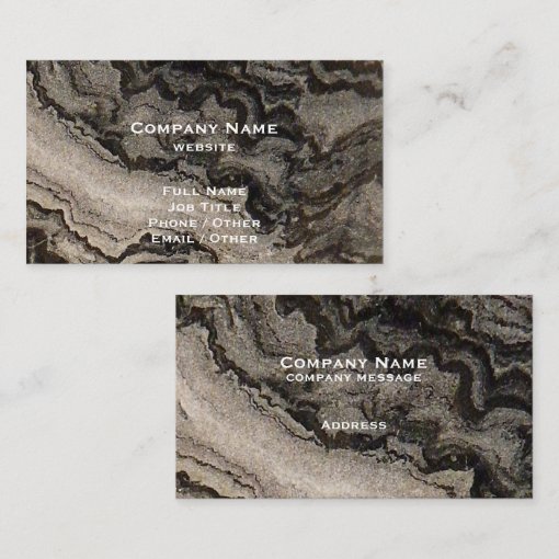 Black Granite Business Card | Zazzle