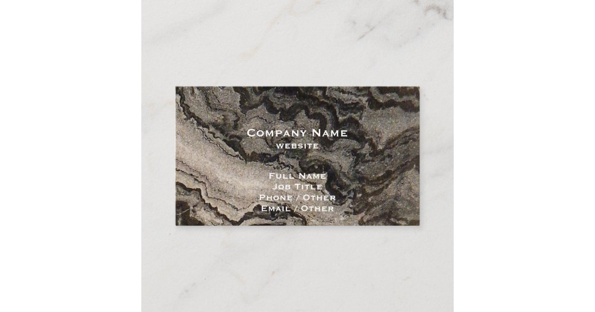 Black Granite Business Card | Zazzle