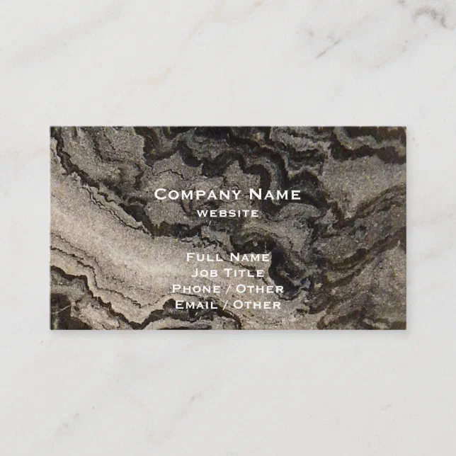 Black Granite Business Card | Zazzle