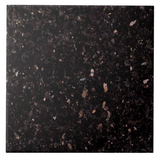 Black Granite Ceramic Tile | Zazzle