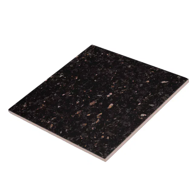 Black Granite Ceramic Tile | Zazzle