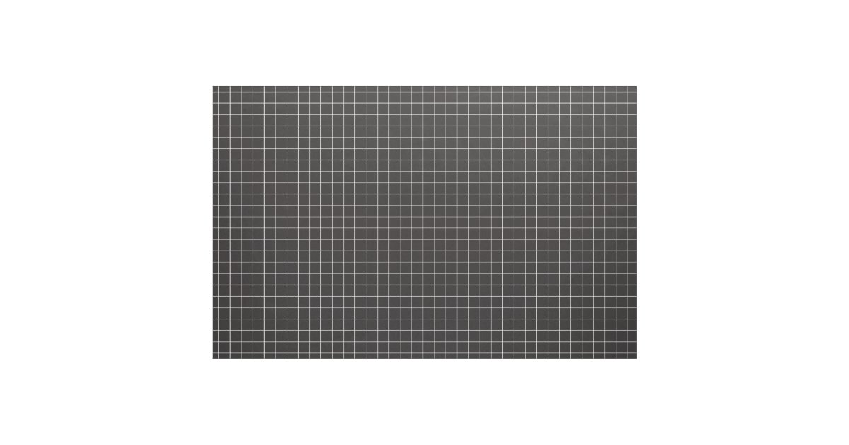 Black Grid Fabric | Zazzle