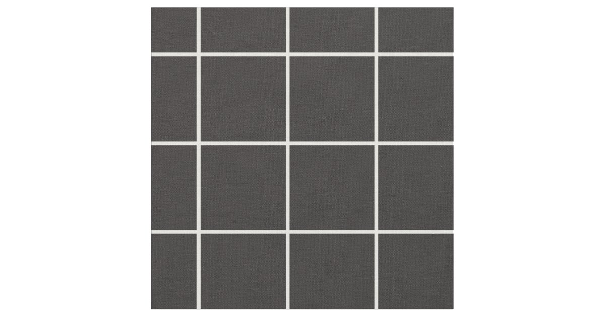 Black Grid Fabric | Zazzle