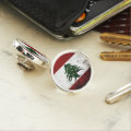 Black Grunge Lebanon Flag Lapel Pin | Zazzle