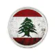 Black Grunge Lebanon Flag Lapel Pin | Zazzle