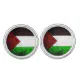 Black Grunge Palestine Flag Cufflinks | Zazzle