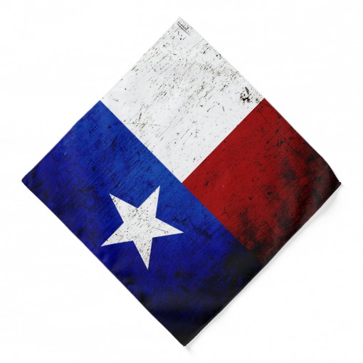 Black Grunge Texas State Flag Bandana | Zazzle