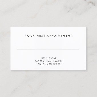 Black Hair Salon Appointment Reminder Gold Script | Zazzle