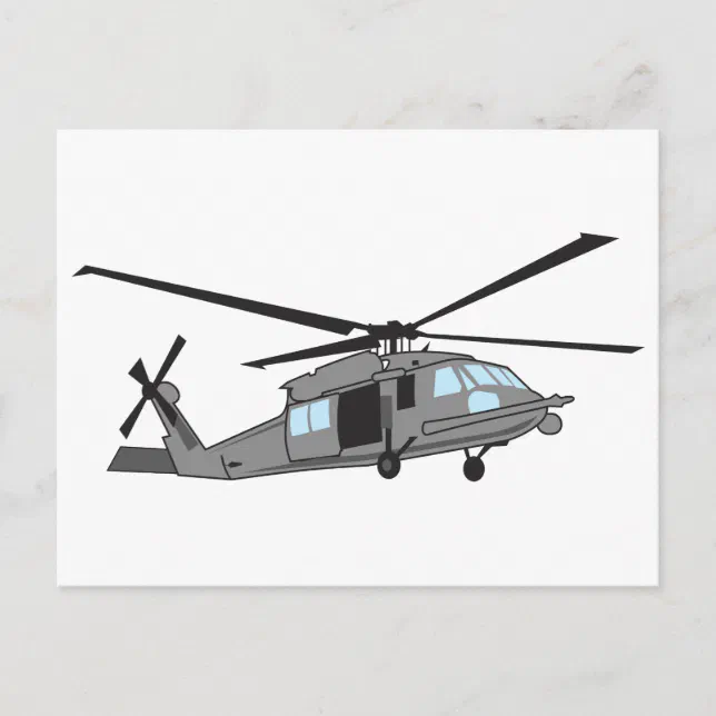 Black Hawk Helicopter Postcard | Zazzle