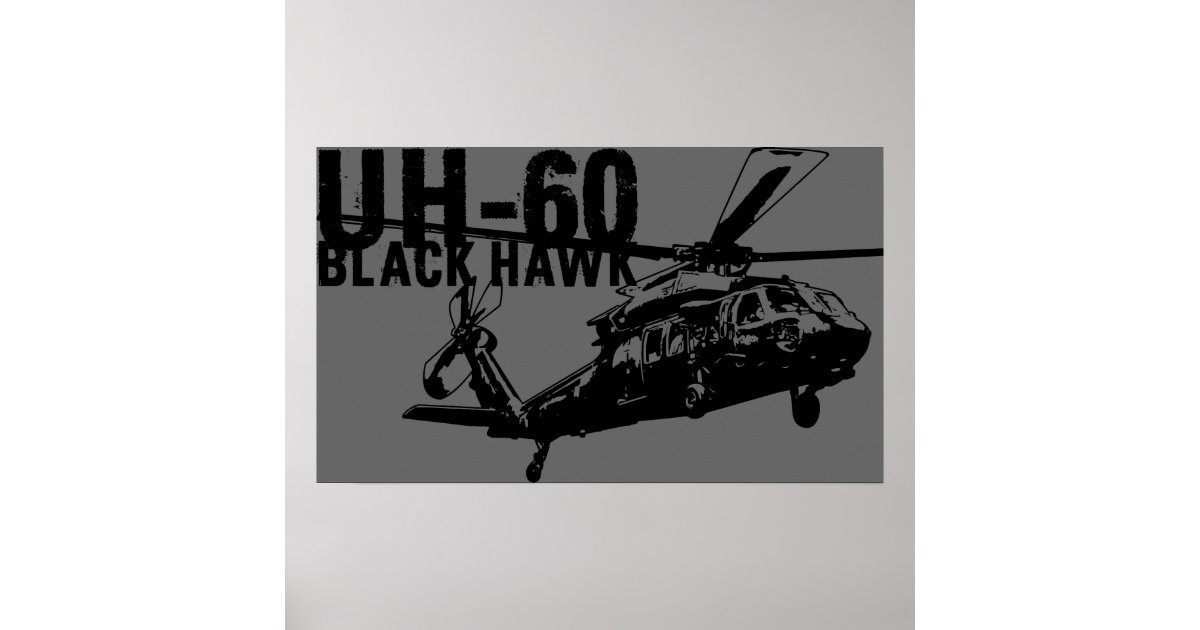 Black Hawk Poster | Zazzle