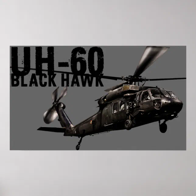 Black Hawk Poster | Zazzle