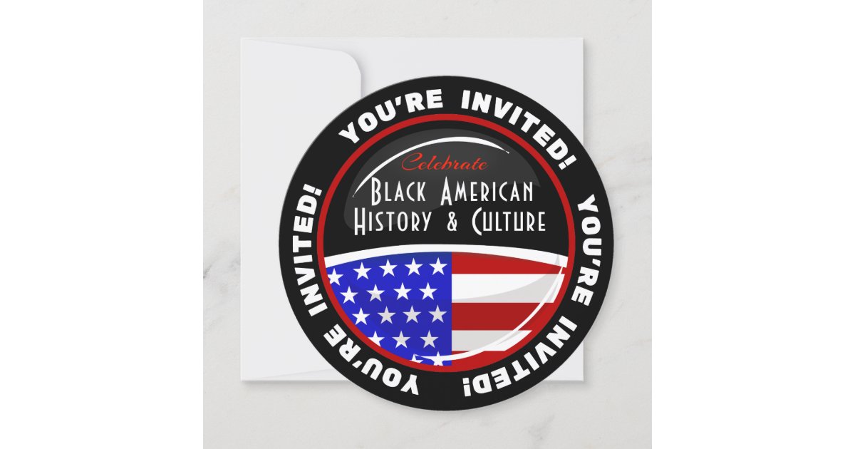 Black History Event Customizable Invitations | Zazzle