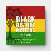 Black History Marcus Garvey Quote BHM Plaque | Zazzle