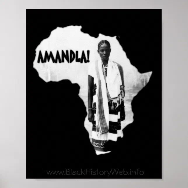 Black History Month - AMANDLA! Poster | Zazzle